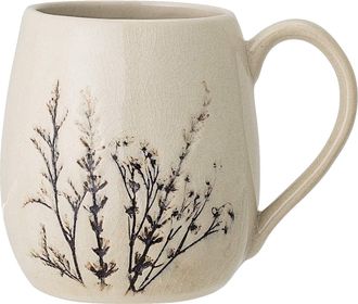 Bloomingville Tasse Bea, natürliche Keramik - Elegante Einzel-Tasse für gemütliche Genussmomente