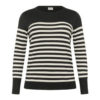 Kaffe Curve Pull &agrave; col rond - Femme - Pulls - Multicolore - Taille: 44 FR