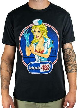 Amplified T-Shirt Blink 182, Enema of The State, pour Homme, Gris, Taille M