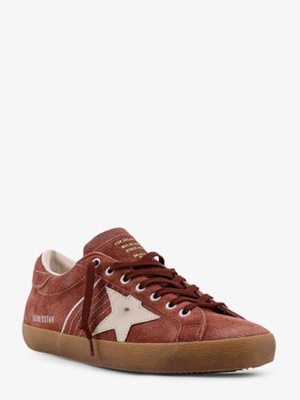 Golden Goose Mens Sneakers Super Star Double Quarter Brown Suede Trainers