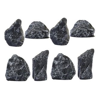 BESTONZON 8 Stück Teiliges Miniatur Landschafts dekor aus Leichtem Harz Künstliche Steine für Aquarium und Garten Natürliche Optik Vielseitige Deko für Teetisch