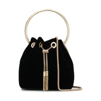 Jimmy Choo London Femme, Sacs, Noir, Taille: ONE Size Bon Bon Bucket Bag