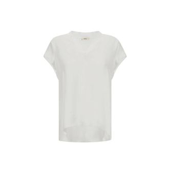 Herno Kurz&auml;rmelige Bluse - - Tops - Damen - Wei&szlig; - XL