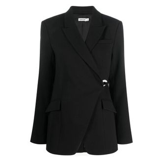 SIMKHAI Femme, Vestes, Noir, Taille: 40 FR Blazer Élégant Noir