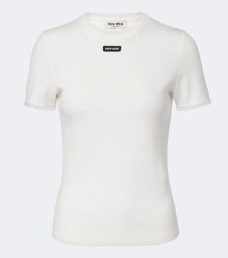 Miu Miu T-Shirt aus Baumwolle