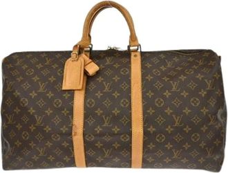 Louis Vuitton unisex, Pre-owned, Brun, Taille: ONE Size Pre-owned Keepall bandouliere bag