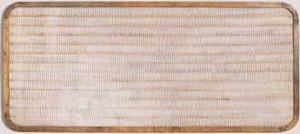 Sklum Sklum - Kopfteil für 150 cm breites Bett aus Yulara-Mangoholz Natürlich - Weiss 150 cm