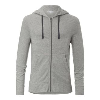 James Perse Vintage French Terry Zip Up Hoodie - - Sweatshirts & Hoodies - Herren - Grau - XS