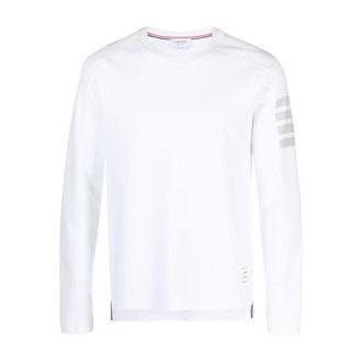 Thom Browne Homme, Tops, Blanc, Taille: L T-Chemises