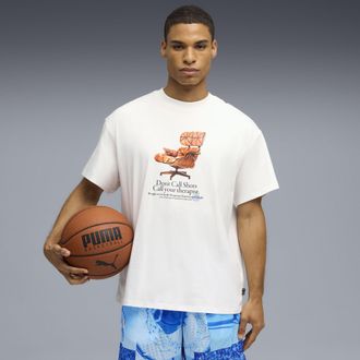 Puma T-shirt Hooptopian Health Hooptopia Homme, V&ecirc;tements, Blanc, XXL