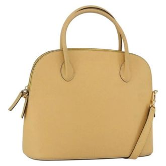 Celine Sac &agrave; main vintage en cuir doccasion - Femme - Pre-owned - Beige - Taille: ONE Size