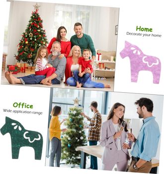 Hemobllo 50stücke Süße Filzpferde Für Weihnachtsdekoration Skandinavischer Weihnachtsschmuck Schwedisches Thema Pferde Für Weihnachtsdekorationen