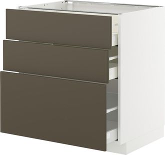 IKEA METOD / MAXIMERA Unterschrank mit 3 Schubladen