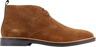 Cavani Bottines chukka du désert vintage à lacets classiques en daim beige pour hommes 11