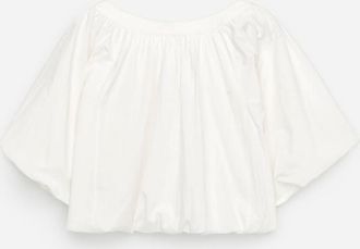 Arket Ballon-Oberteil -Weiß