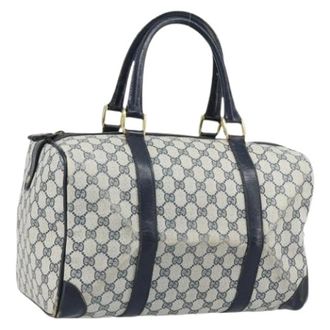 Gucci Sac Boston Vintage Pre-owned - Femme - Pre-owned - Bleu - Taille: ONE Size