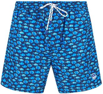 North Sails Herren Badeshorts blau Mit Prints