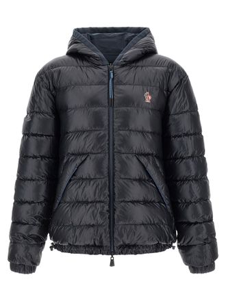 Moncler Mens Blue Polyamide Shell Jacket Clothing