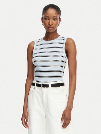 Tommy Hilfiger Top Multistripe WW0WW50025 Blau Slim Fit
