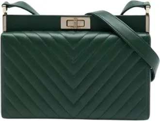 Chanel Pre-owned Sac bandouli&egrave;re matelass&eacute; vintage - Femme - Pre-owned - Vert - Taille: ONE Size