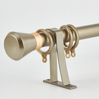 Generic Gardinenstange Raumteiler Mit Dekorativen Endst&uuml;cken Und Wandhalterung 70-600cm F&uuml;r &Ouml;senvorh&auml;nge Schwere Dekorative Vorhangstange F&uuml;r Fenster Und T&uuml;re