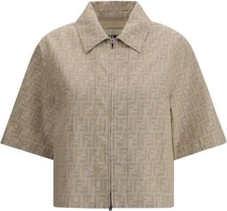 Fendi Damen, Jacken, Beige, MGröße