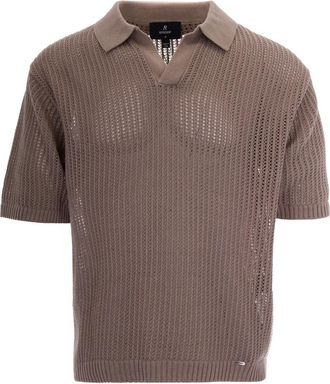 Represent Represent, Homme, Tops, Vert, Taille: L Haut c&ocirc;tel&eacute; &agrave; col en V