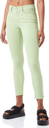 Replay Damen Luzien Rose Label Jeans, 330 Lettuce Green, 27W / 30L