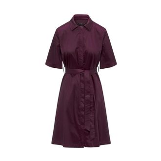 K-Way Femme, Robes, Violet, Taille: 40 FR Nouaille Shiny Cotton Dress