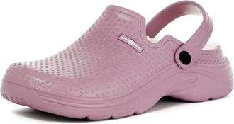Eagsouni Clogs Hausschuhe Gef&uuml;ttert Herren Damen Winter Gartenschuhe Wasserdicht Gartenclogs Warme Pantoletten rutschfeste, Violett, 44 EU