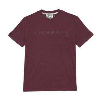 John Richmond Homme, Tops, Rouge, Taille: XL Basic In Jersey T-Shirt