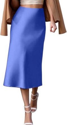 Generic Jupe Crayon Femme, Mini Jupe Femme Rétro Midi Droite Unie pour Idéale Au Quotidien Coupe Élégante Et AjustéE Parfaite pour Le Printemps LéTé Et LAutom