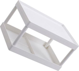 Supvox Multifunktionales Desktop Organizer Aufbewahrungsregal Wei&szlig; Mehrschichtiges Schreibtischregal aus Stabilem Material Zur Ordnung Von B&uuml;chern Notizb&uuml;che