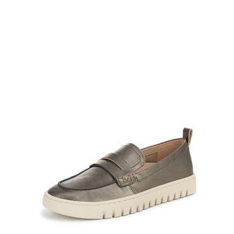 Vionic Damen Uptown Loafer, Gunmetal Leather, 38.5 EU