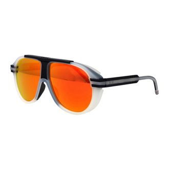 Thom Browne unisex, Accessoires, Blanc, Taille: 60 MM Ues941A Lunettes de soleil