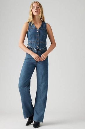 Levi's Jean Ribcage Wide Leg Braided Lightweight - Femme - Bleu / Big Yikes - 23X30