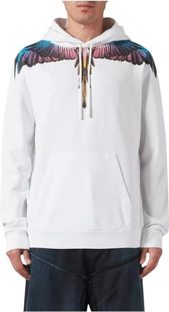 Marcelo Burlon Homme, Sweatshirts et sweats &agrave; capuche, Blanc, Taille: XL Icon Wings Sweat &agrave; capuche