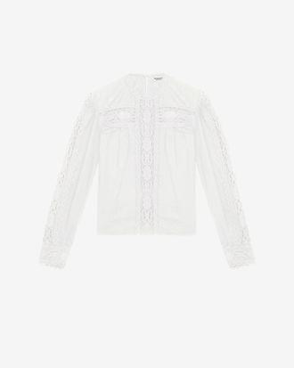 Isabel Marant Blouse Valmira - Femme - Blanc - Taille40 - Marant &Eacute;toile
