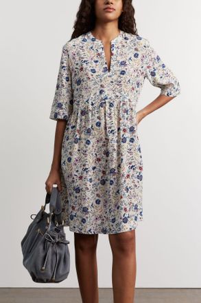 Gerard Darel Robe fleurie en soie - JIANNY - Naturel