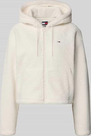 Tommy Jeans Regular Fit Teddyjacke mit Rei&szlig;verschluss