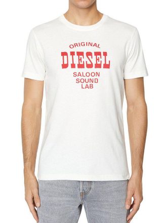 Diesel Rundhalsshirt Slim Fit - Wei&szlig; - T-DIEGOR-E12 141