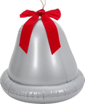 Garneck Aufblasbare Gl&ouml;ckchen Christbaumkugel Weihnachtsglocken Dekoration f&uuml;r Garten und Terrasse Aufblasbare Weihnachtsdeko mit Schleife