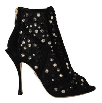 Dolce & Gabbana Verzierte Peeptoe-Ankle Boots