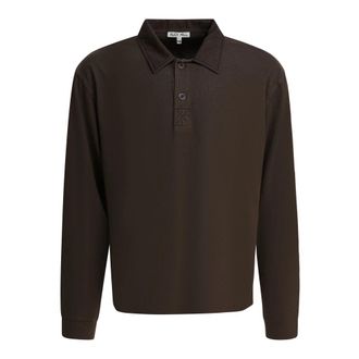 Alex Mill Garment Dyed Rugby Shirt - - Tops - Herren - Braun - XL