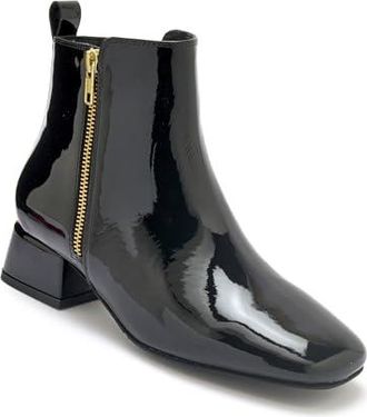 Pediconfort Boots vernies en cuir - FEMME - Taille : 36 - Couleur : Vernis noir