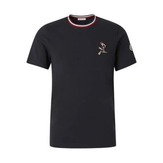 Moncler Embroidered Ribbed T-shirt