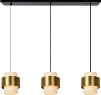 Lucide Firmin - Pendelleuchten - 3xE27 - Mattes Gold / Messing - Lucide