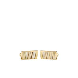 Paul Smith Homme, Accessoires, Jaune, Taille: ONE Size Stripe Cufflinks