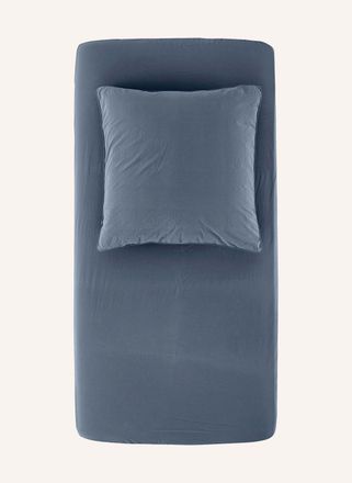 Hessnatur Hessnatur Perkal Spannbettlaken blau