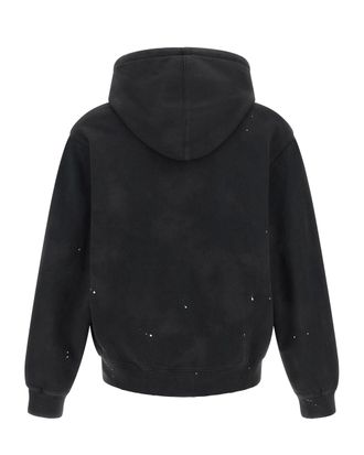 Carhartt Work in Progress Mens Hooded Painter Jacket Black Destroy Wash Wash-Splatter Cotton Sweat Sweatshirts Wash/splatter Sweater